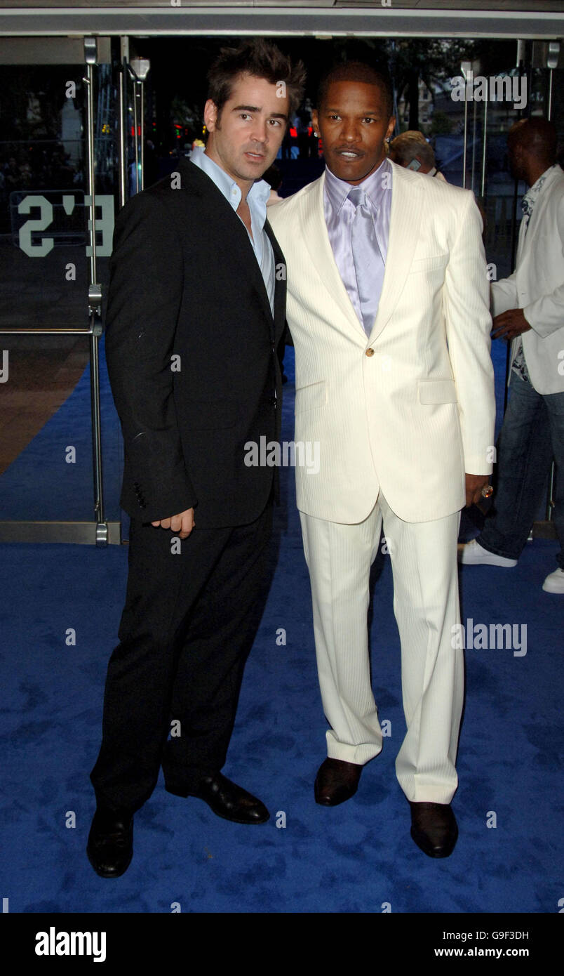 Colin farrell jamie foxx arriving european premiere miami vice hi-res ...