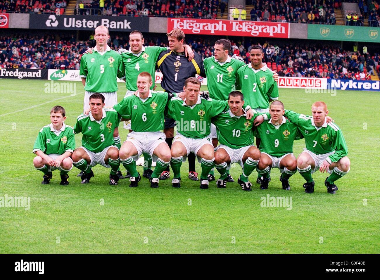 Soccer world cup 2002 qualifier group three northern ireland denmark hi ...