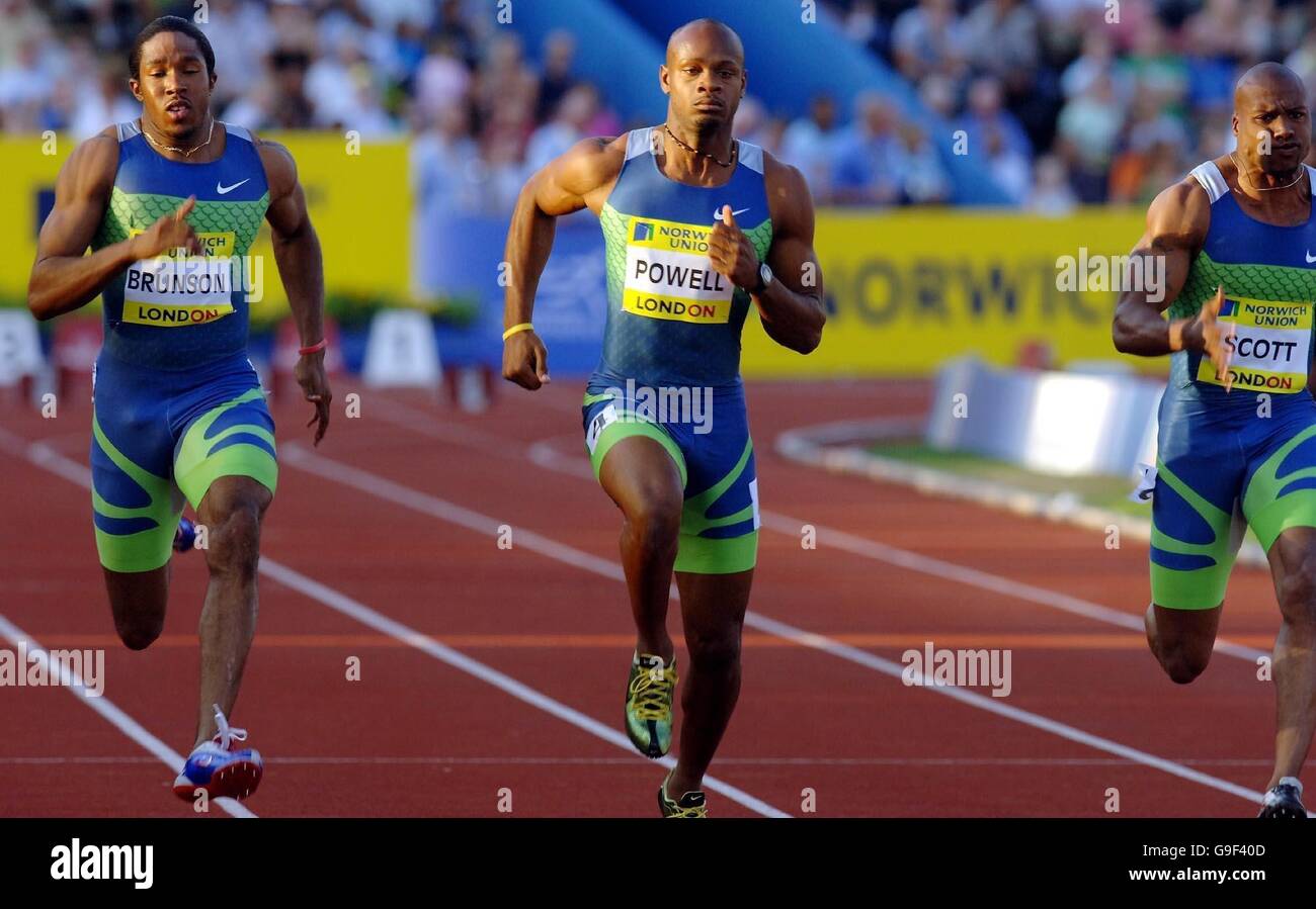 Athletics sports asafa powell hi-res stock photography and images - Alamy
