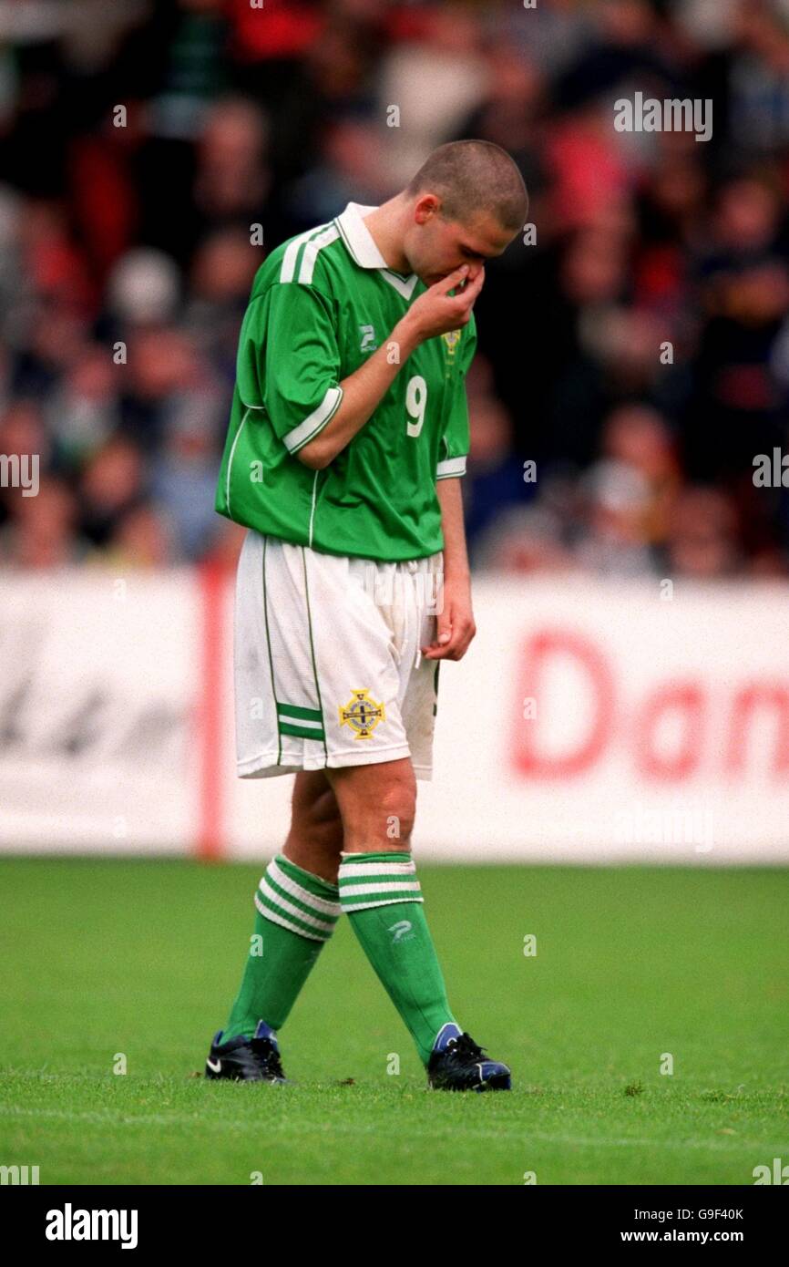 Soccer world cup 2002 qualifier group three northern ireland denmark hi ...