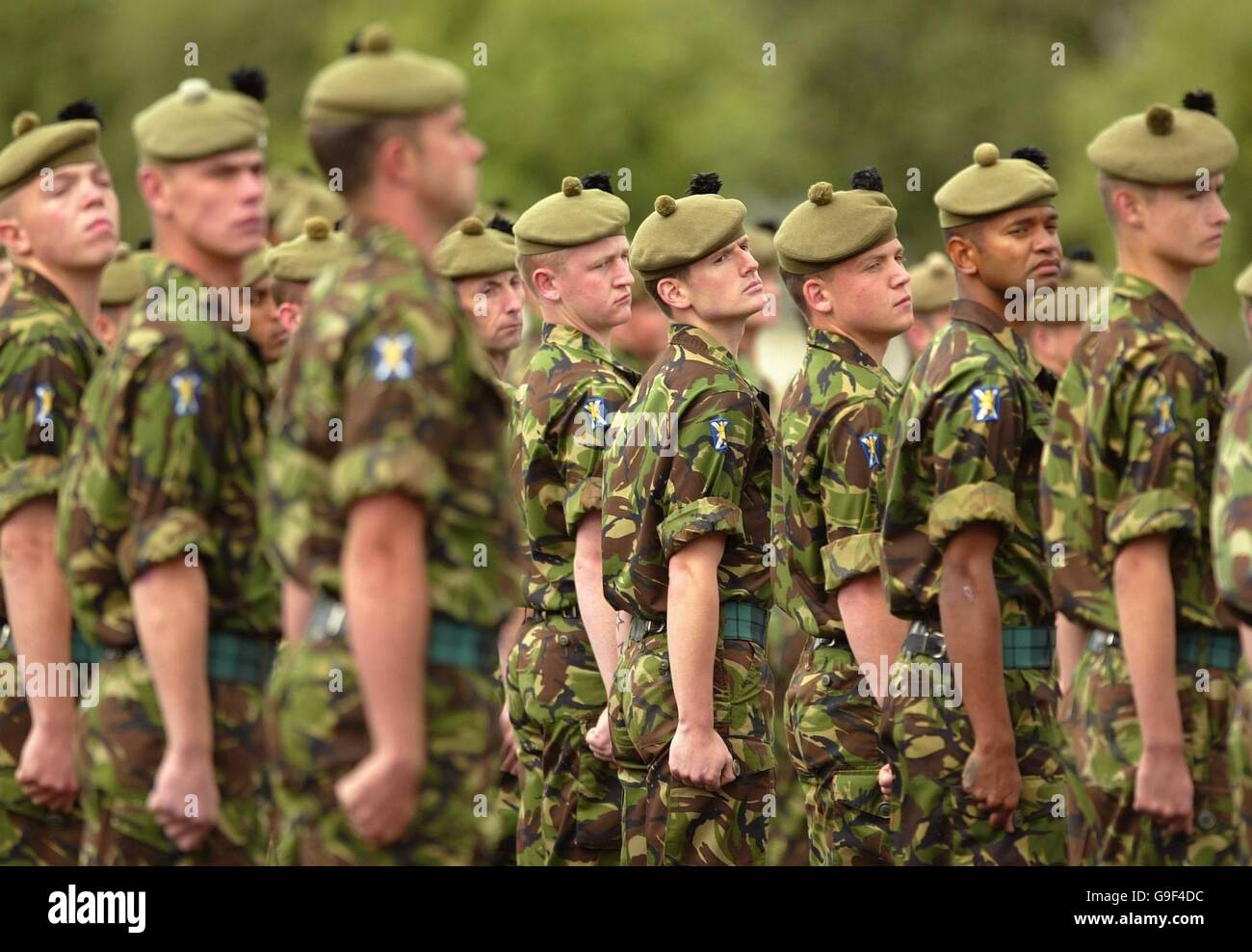 Parade marks creation of new Scottish regiment Stock Photo - Alamy