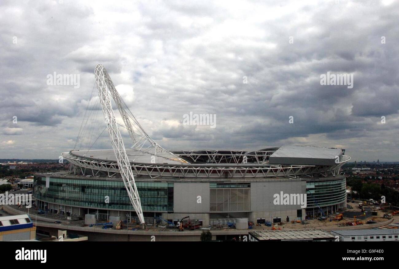 Soccer - Wembley Stadium. General view of Wembley Stadium, London Stock ...
