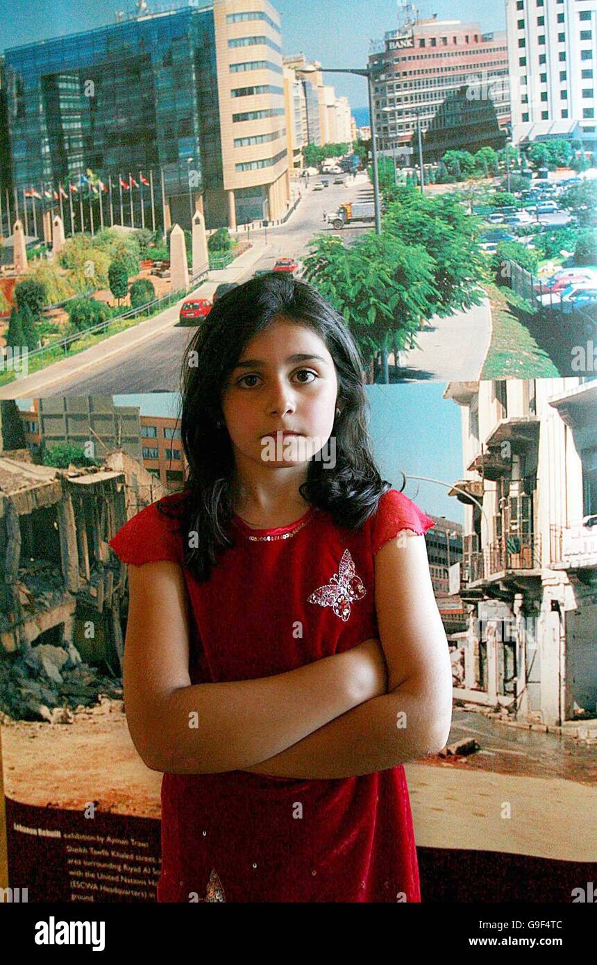 'Beirut - Before and After' photographic exhibiton Stock Photo - Alamy