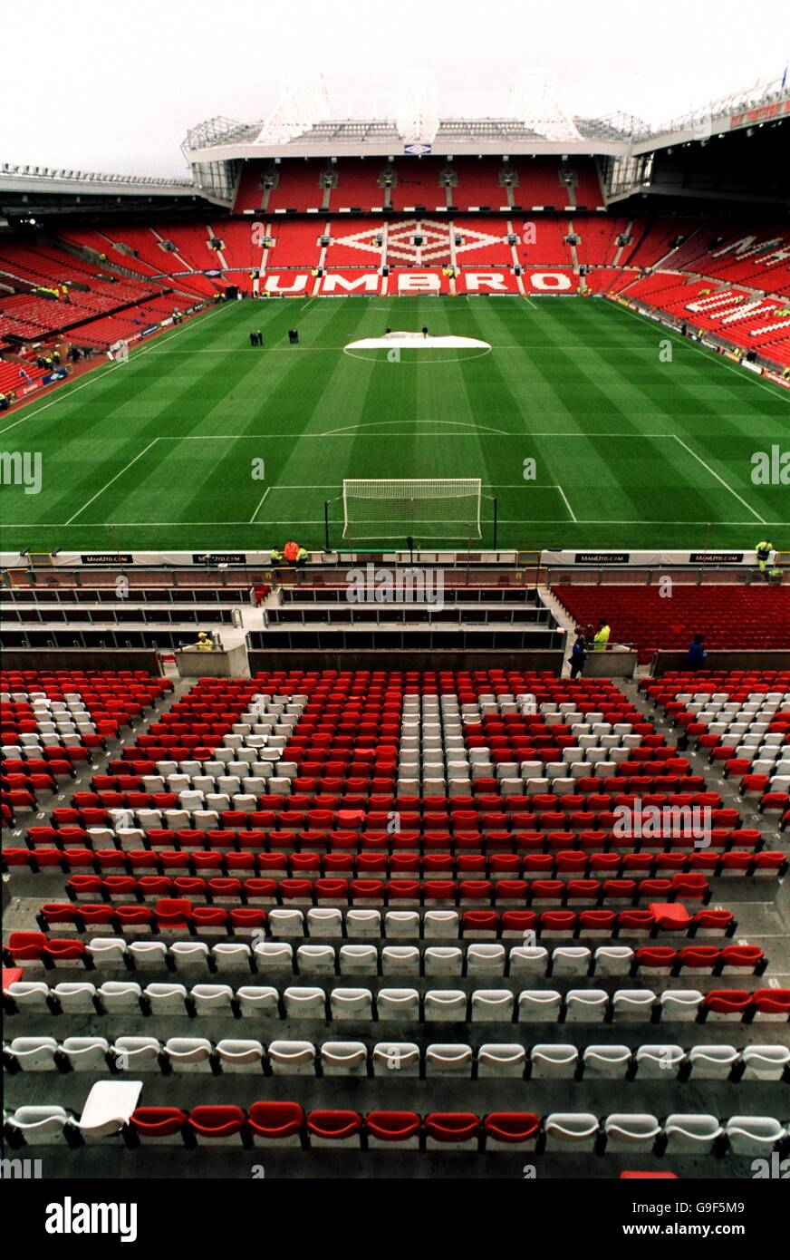 A general view of Old Trafford home of Manchester United Stock Photo ...