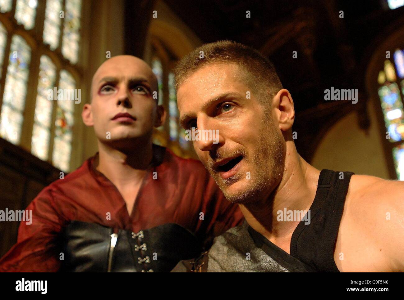 (Left) Jonathan O'Boyle (Lady Macbeth) and (right) Max Digby (Macbeth ...