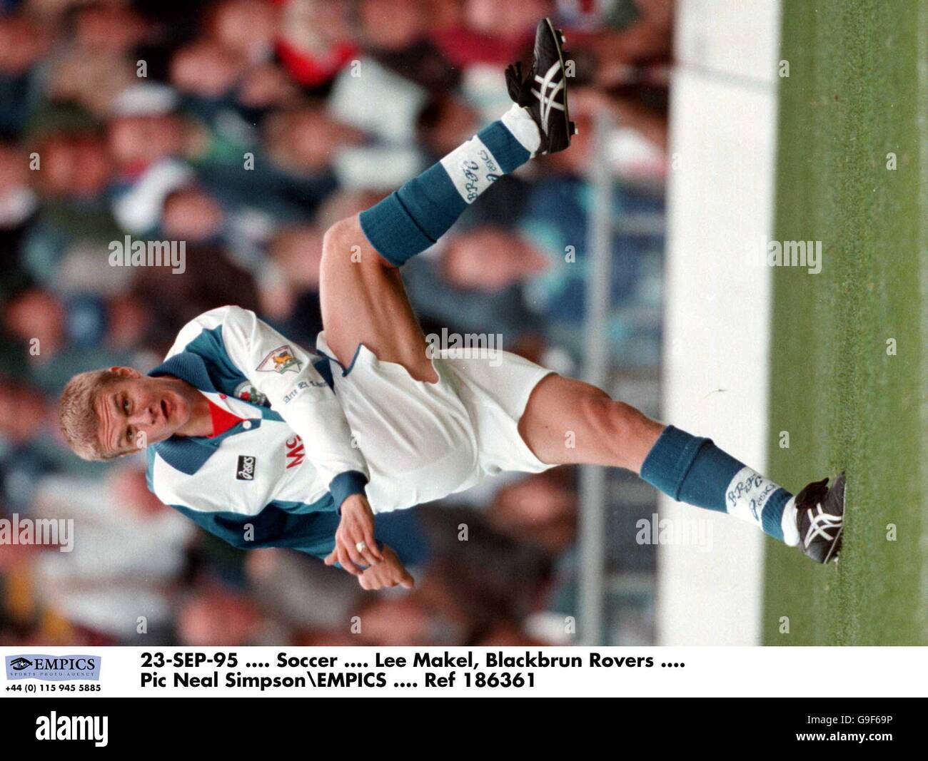 Lee Makel. 23-SEP-95. Soccer. Lee Makel, Blackbrun Rovers Stock Photo ...