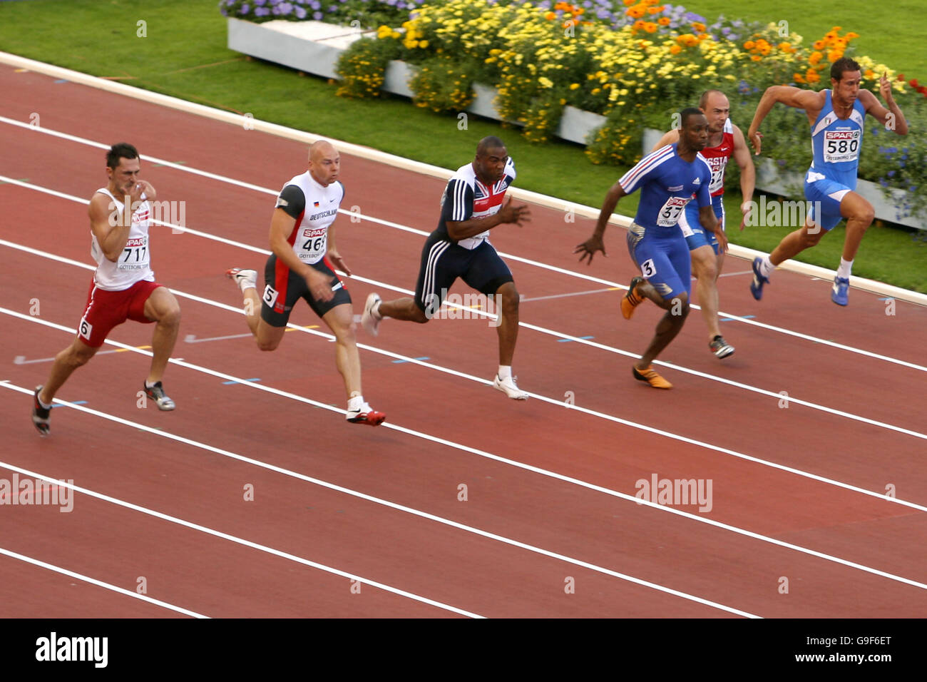 Great Britain's Mark Lewis-Francis competes in the 100m Stock Photo - Alamy
