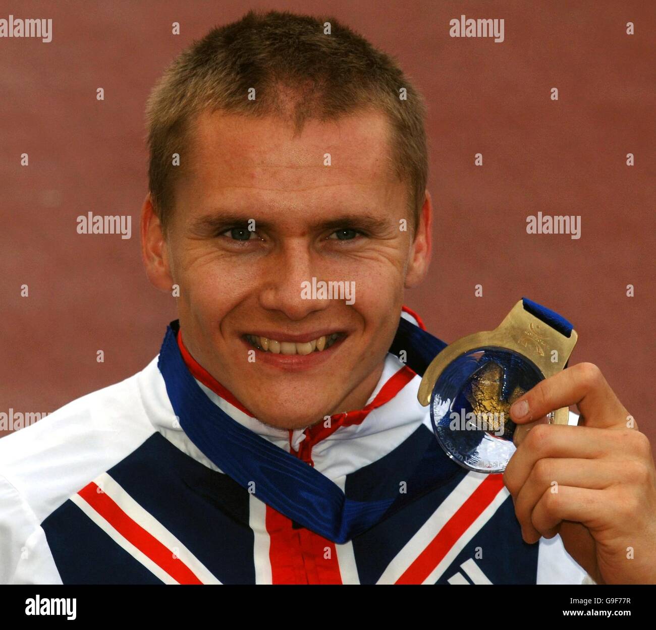 Great Britain's David Weir with the Gold Medal he won in the Wheelchair ...
