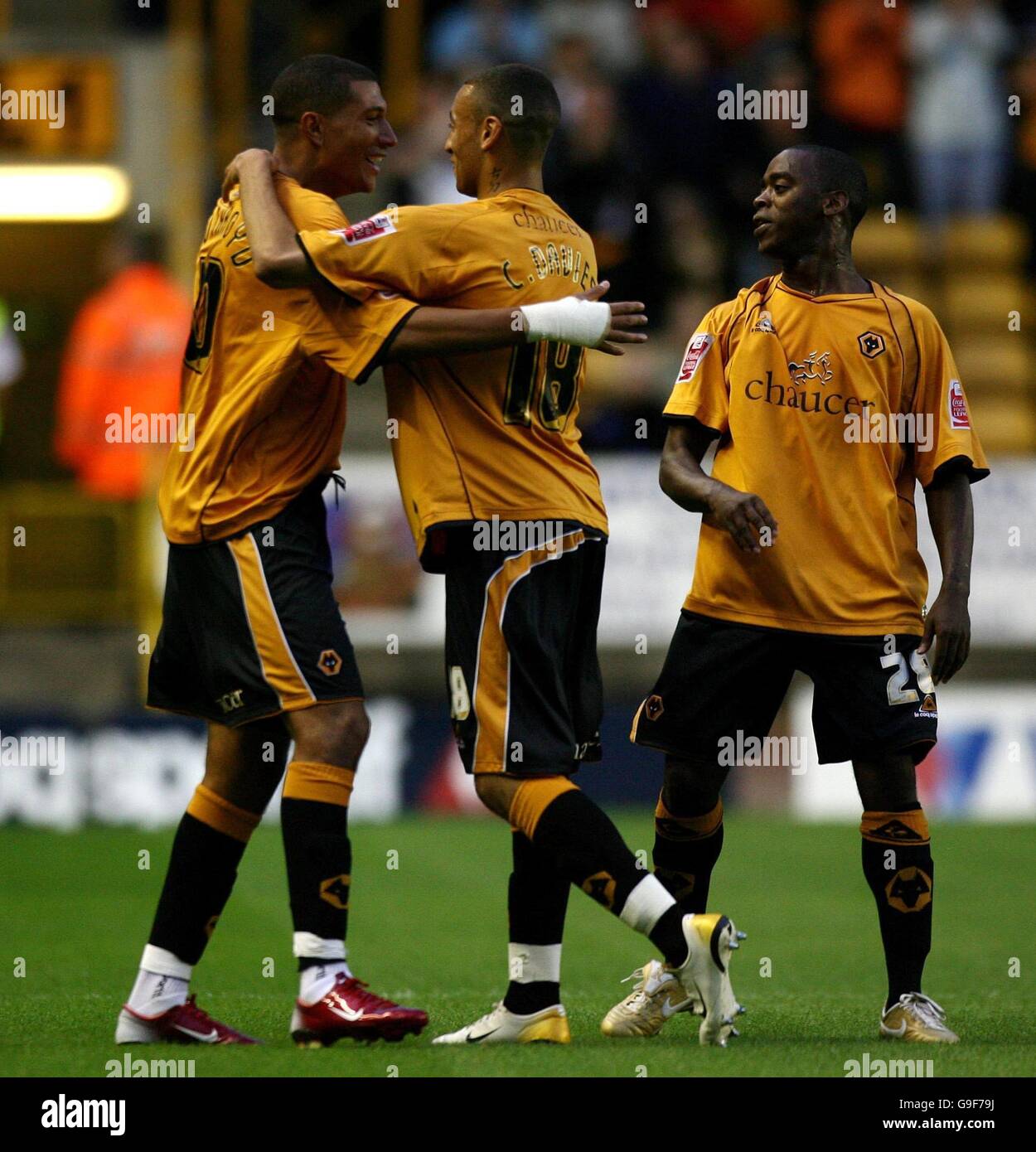 Wolverhampton Wanderers' Jay Bothroyd (left) celebrates his goal with ...