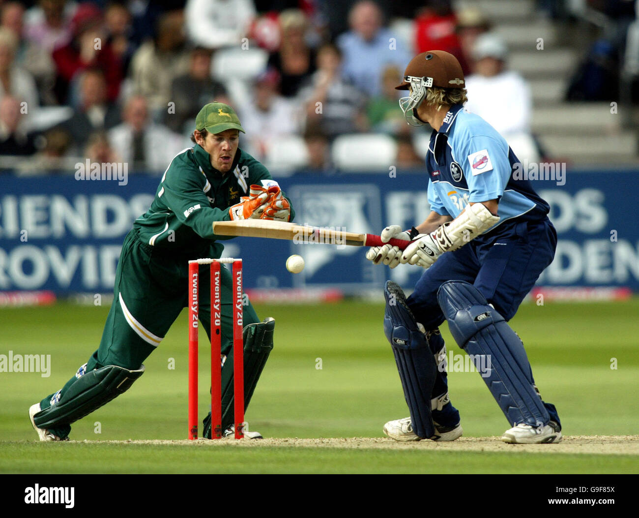 Surrey Brown Caps' Jon Batty has a lucky escape as Nottinghamshire ...