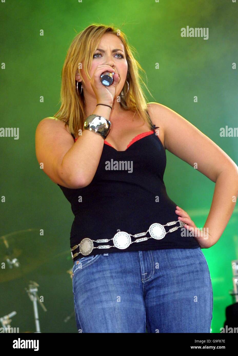 Welsh singer Charlotte Church performs at the Shergar Cup post party at ...
