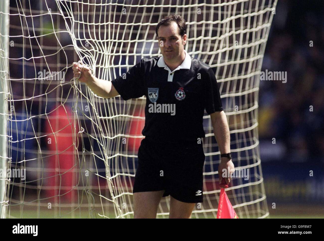 Preparation checking nets football hi-res stock photography and images - Alamy
