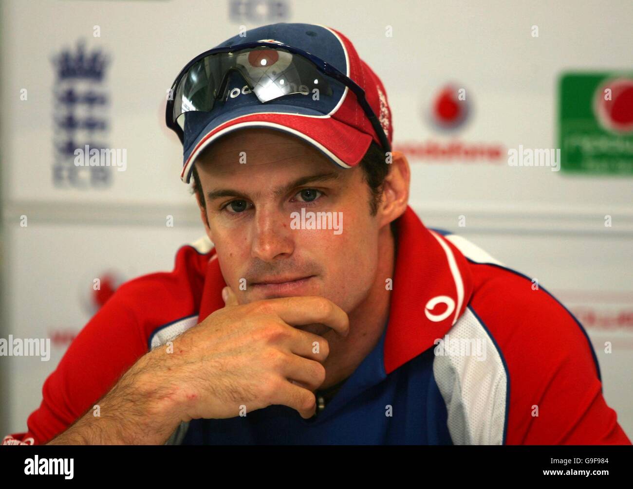 England captain Andrew Strauss during a press conference at The Brit ...