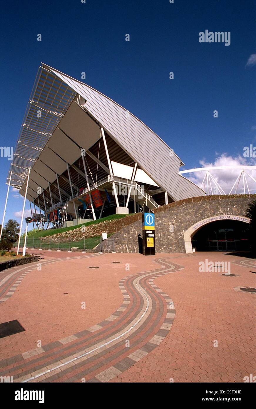 A general view outside sydney international aquatic centre hi-res stock ...