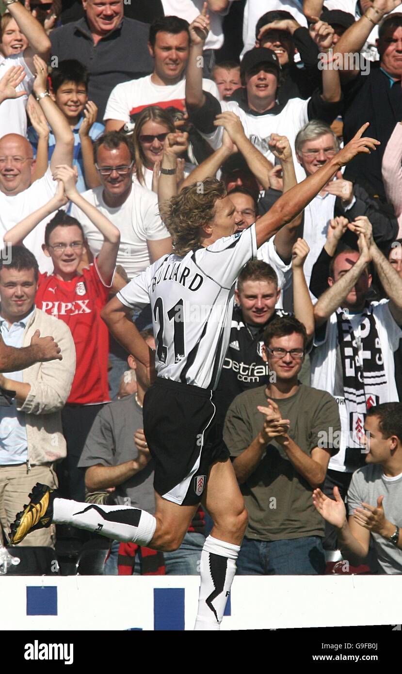 Fulhams jimmy bullard celebrates goal hi-res stock photography and ...