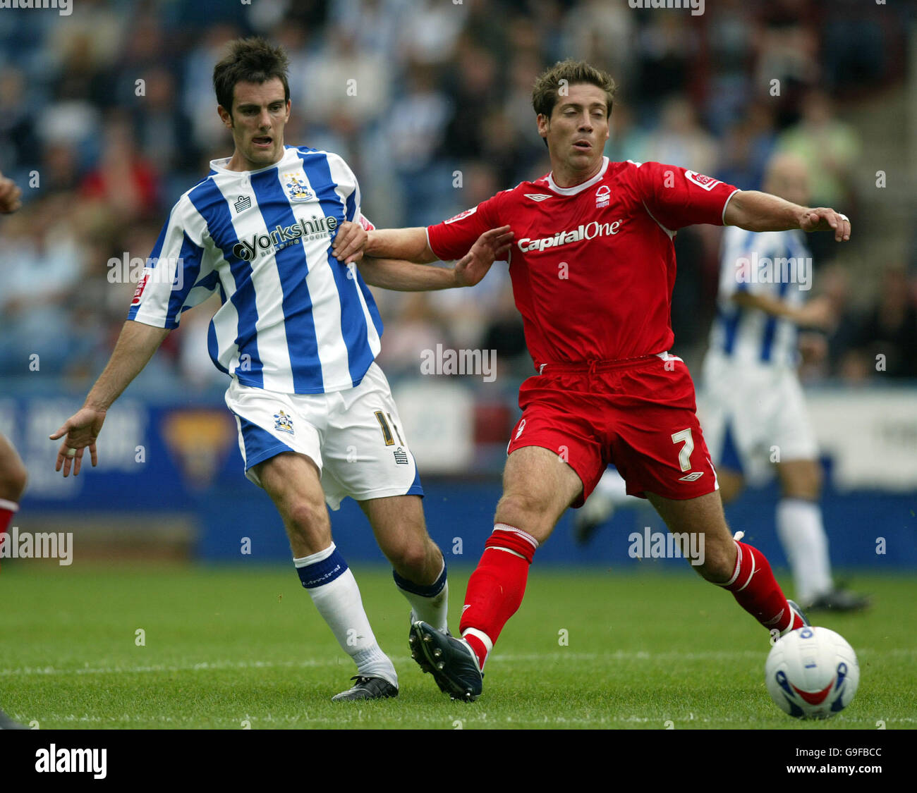 Huddersfield's Town's Danny Schofield and Nottingham Forest's Nicky ...
