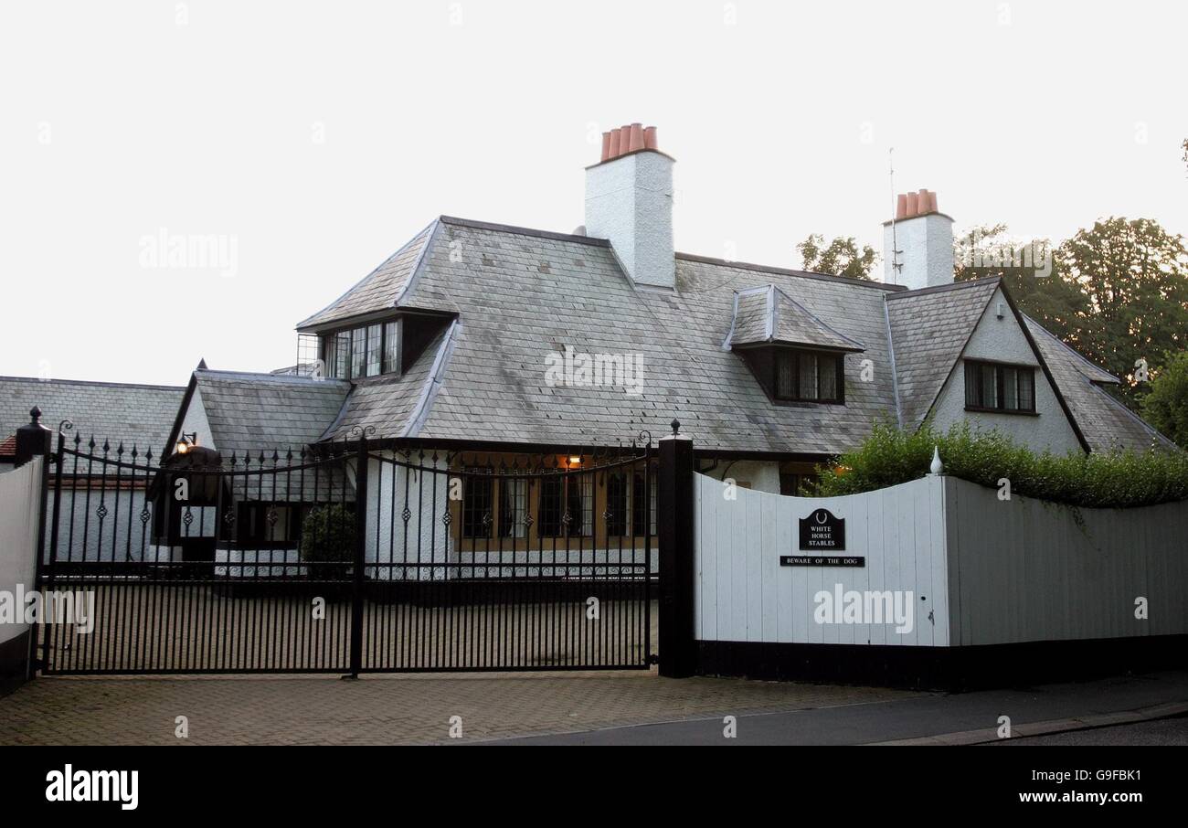 A general view of jockey Frankie Dettori's home in the village of ...