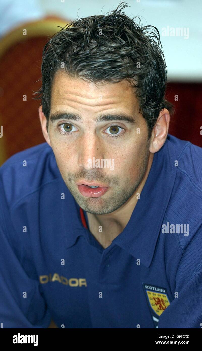 Neil Alexander during the Scotland press call at the Crutherland House ...