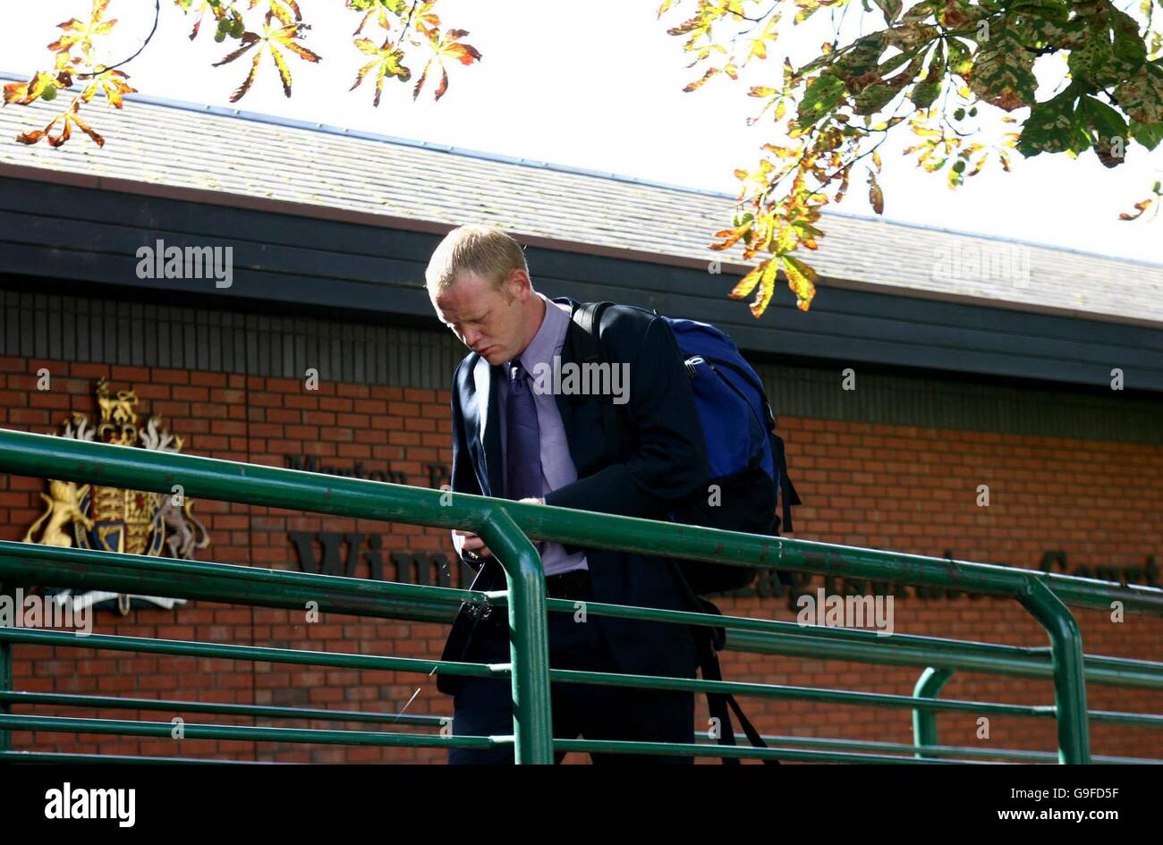 Pc Steve Trendell leaves Wimbledon Magistrates' Court, where he was ...
