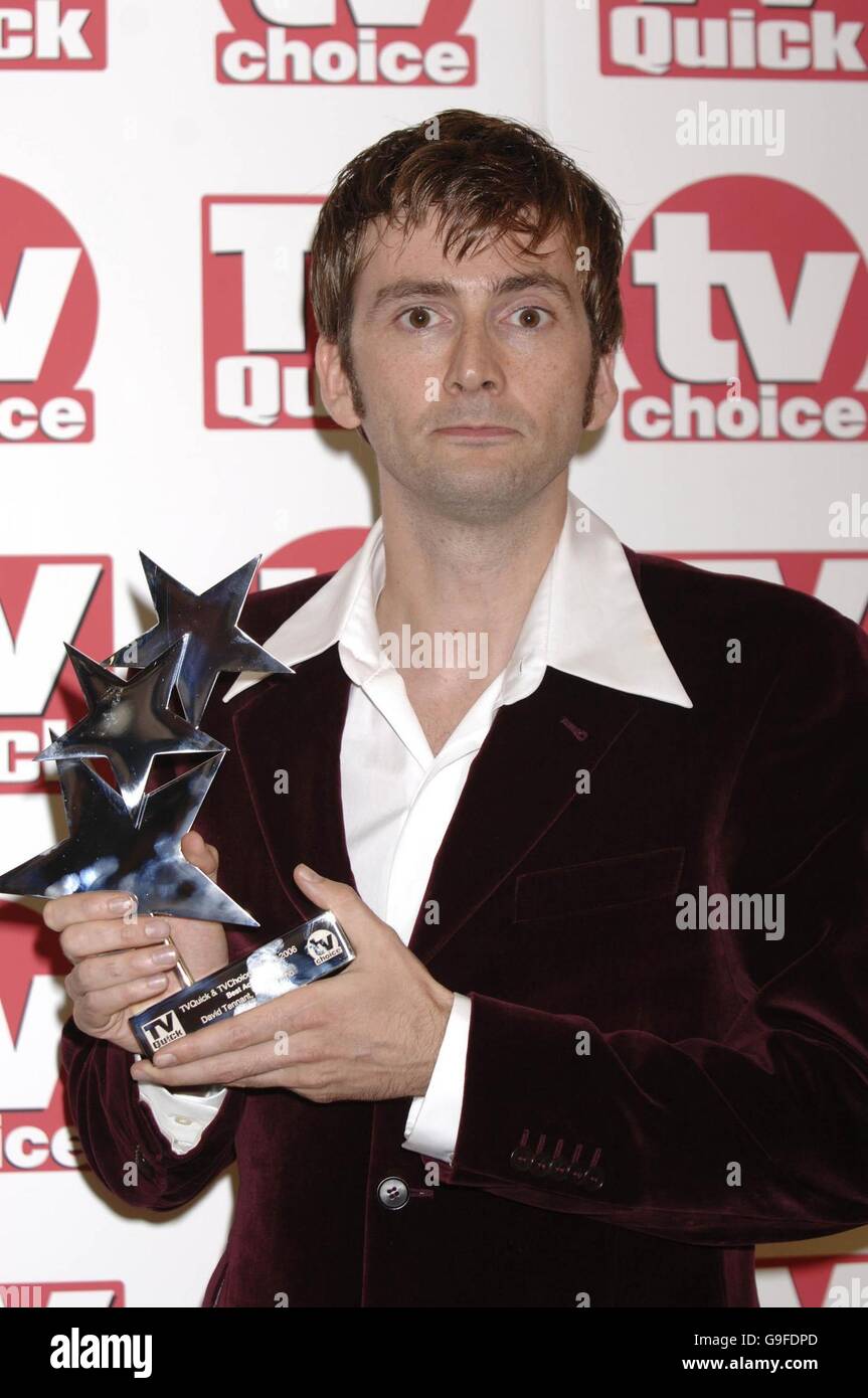 David Tennant wins the Best Actor award for Dr Who, at the TV Quick and ...
