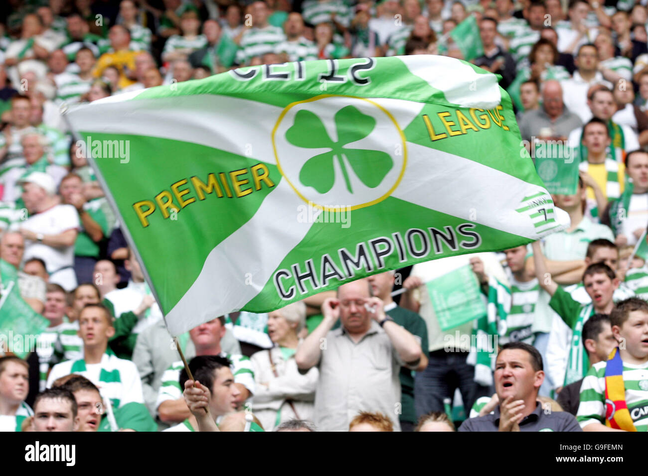 Celtic fans flags hi-res stock photography and images - Alamy