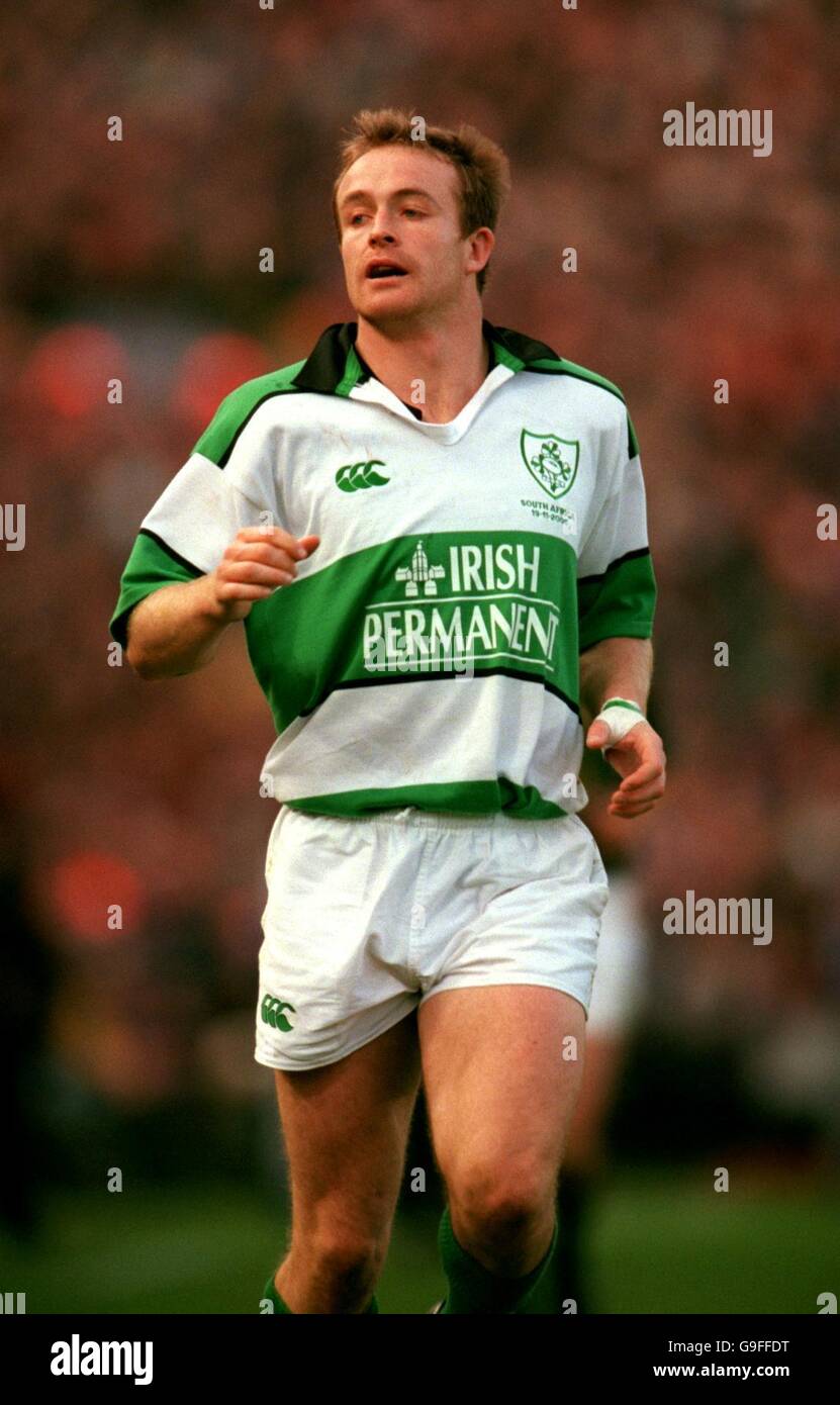 Rugby Union - Friendly - Ireland v South Africa. Denis Hickie, Ireland ...