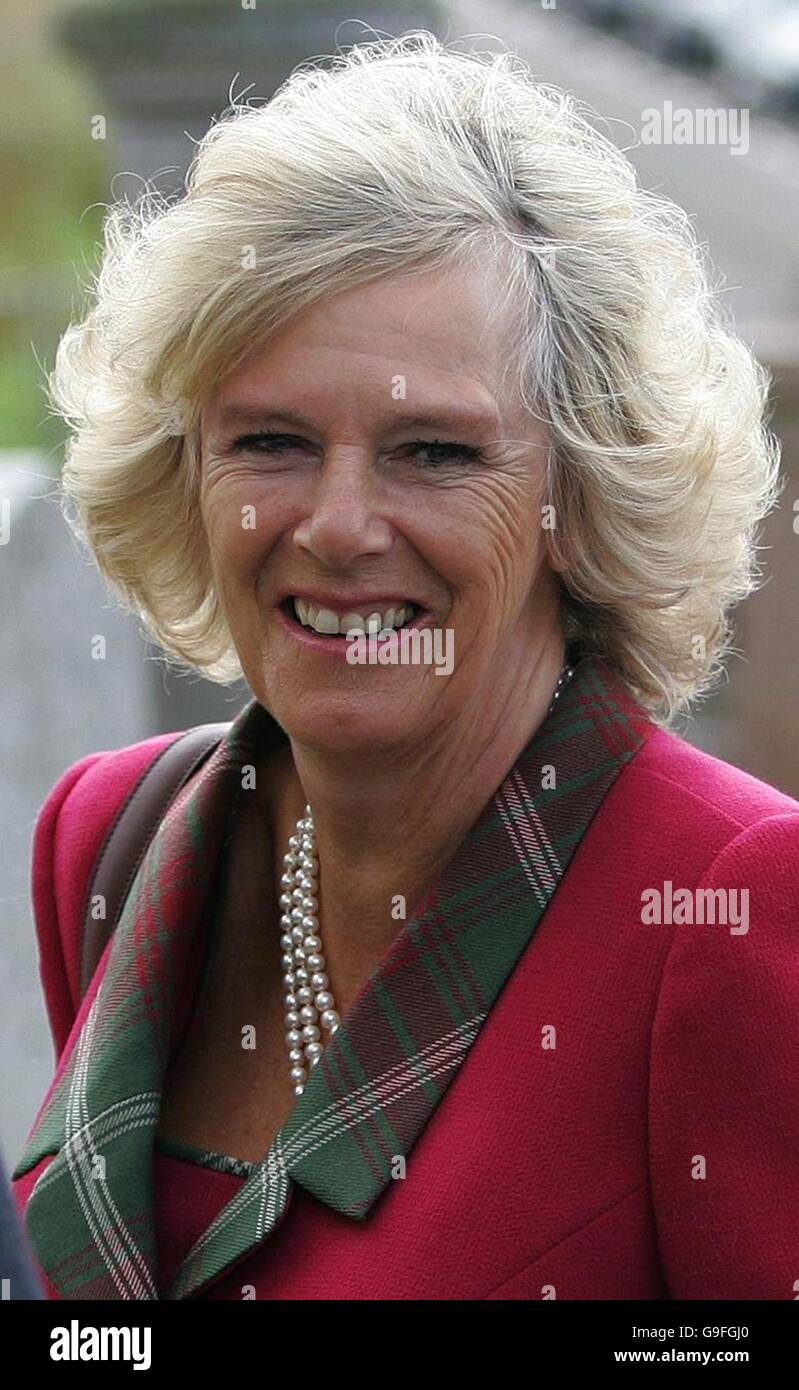 The Duchess of Cornwall smiles after unveiling a memorial to Prince of ...