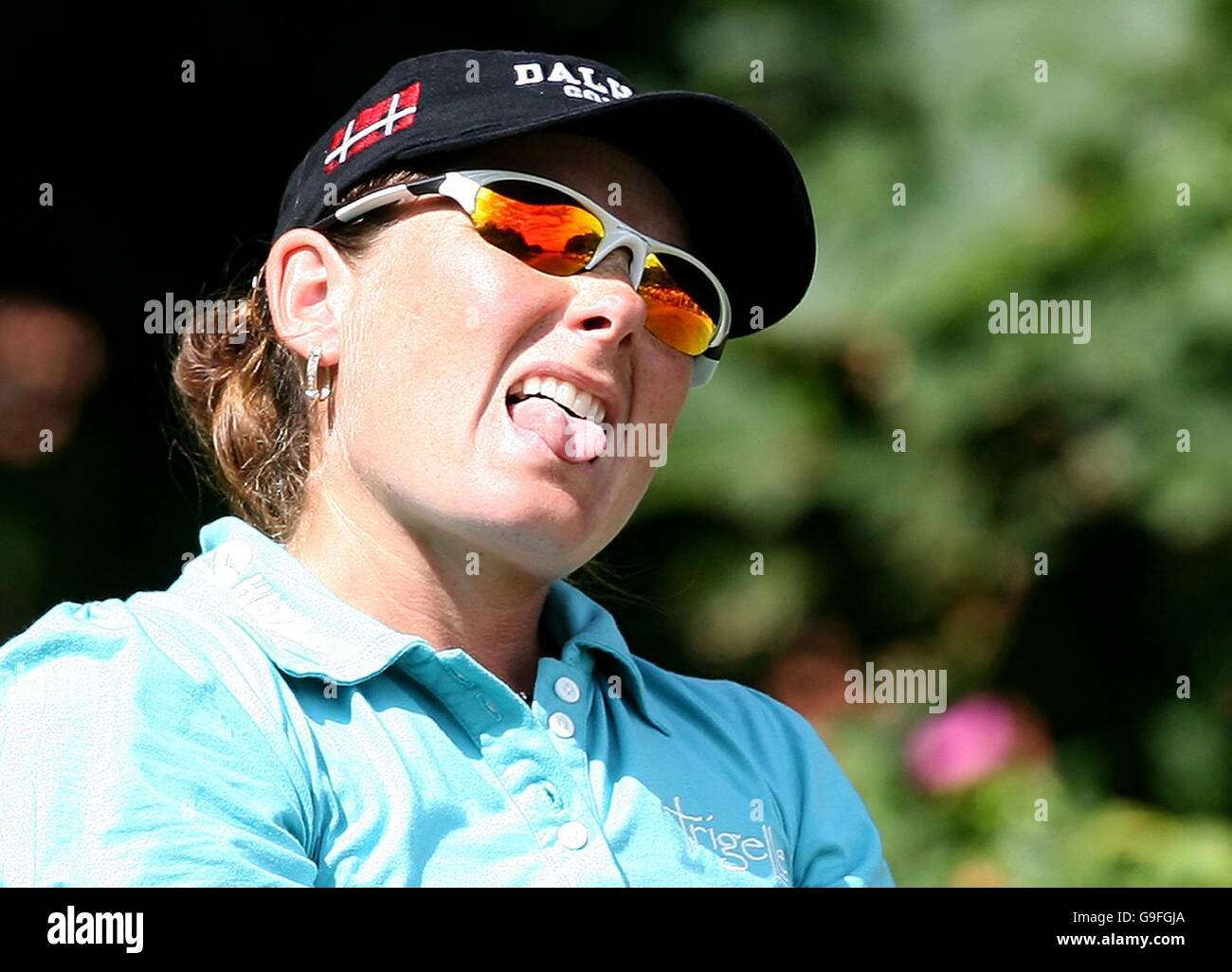 Great Britain's Karen Stupples shows her dejection after her shot ...