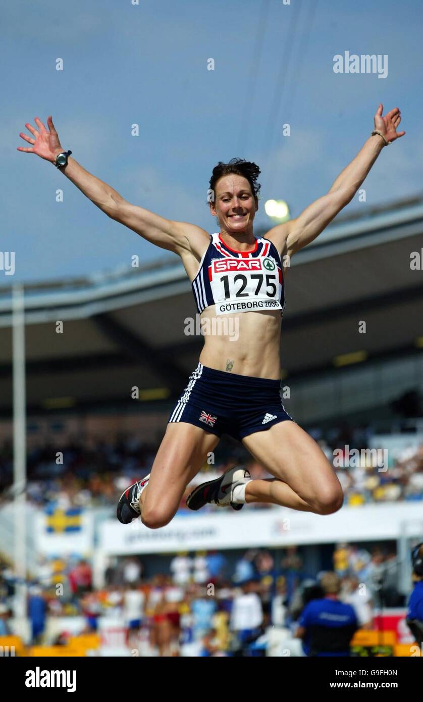 Great Britain's Kelly Sotherton competes in the Womens' Heptathlon Long ...