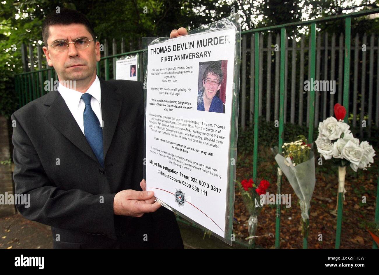 Thomas Devlin murder appeal Stock Photo - Alamy