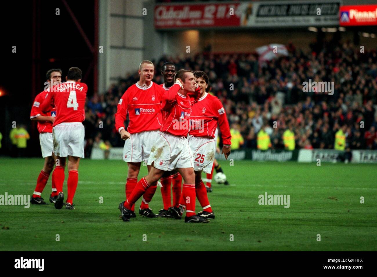Nottingham Forest's Alan Rogers celebrates scoring the fourth goal of ...