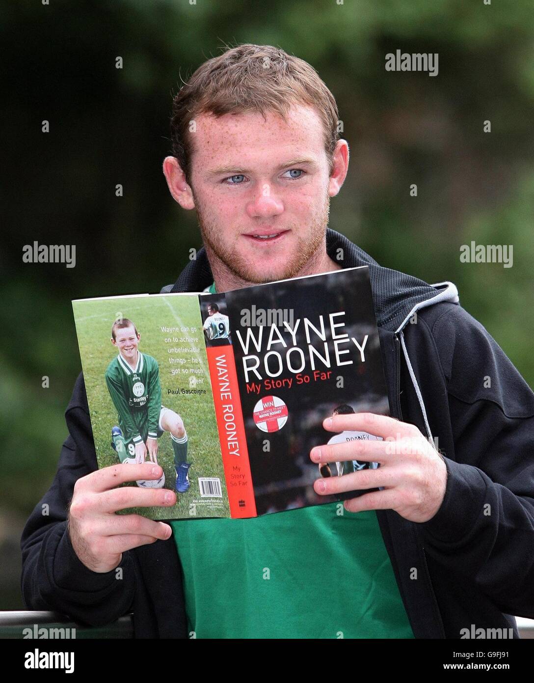 Manchester United's Wayne Rooney during his book launch at The Lowry ...