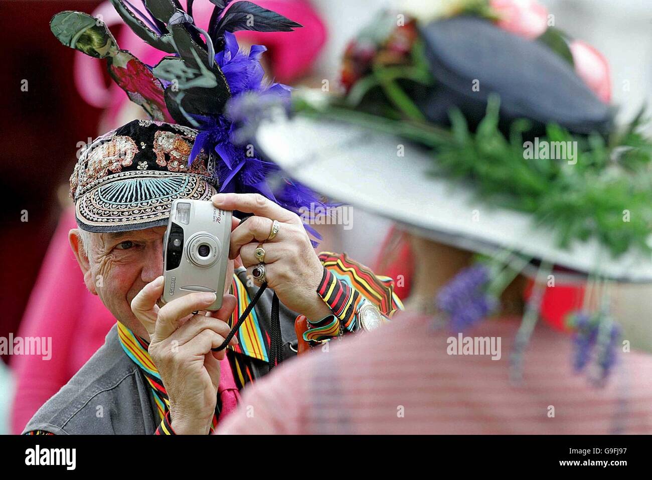 John Howard Taylor from Smithfield taking a photograph of a well ...