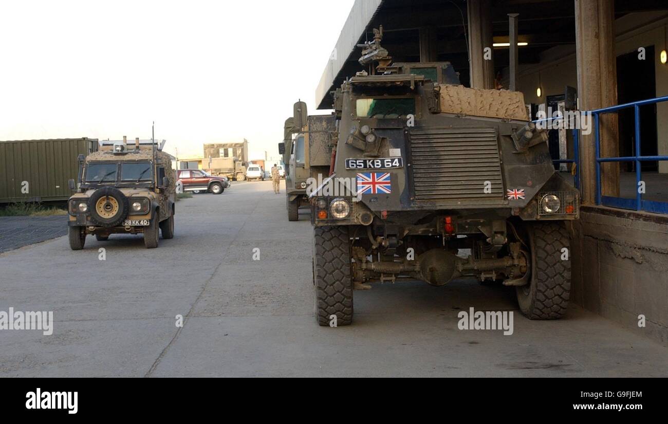The scene in Camp Souter in Kabul where Leigh Reeves of the Royal ...