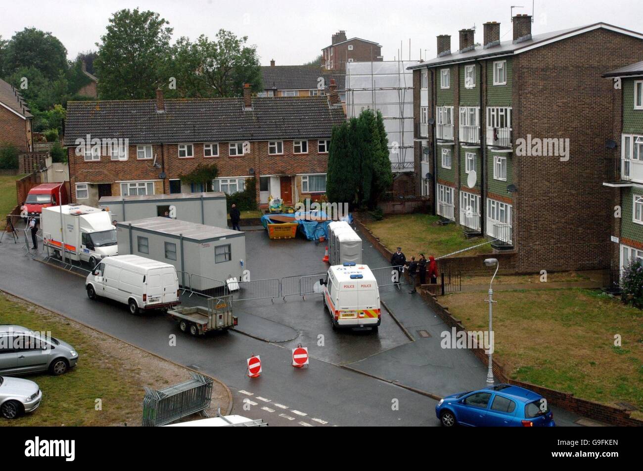 The scene at 107 Walton Green, New Addington, near Croydon as police ...