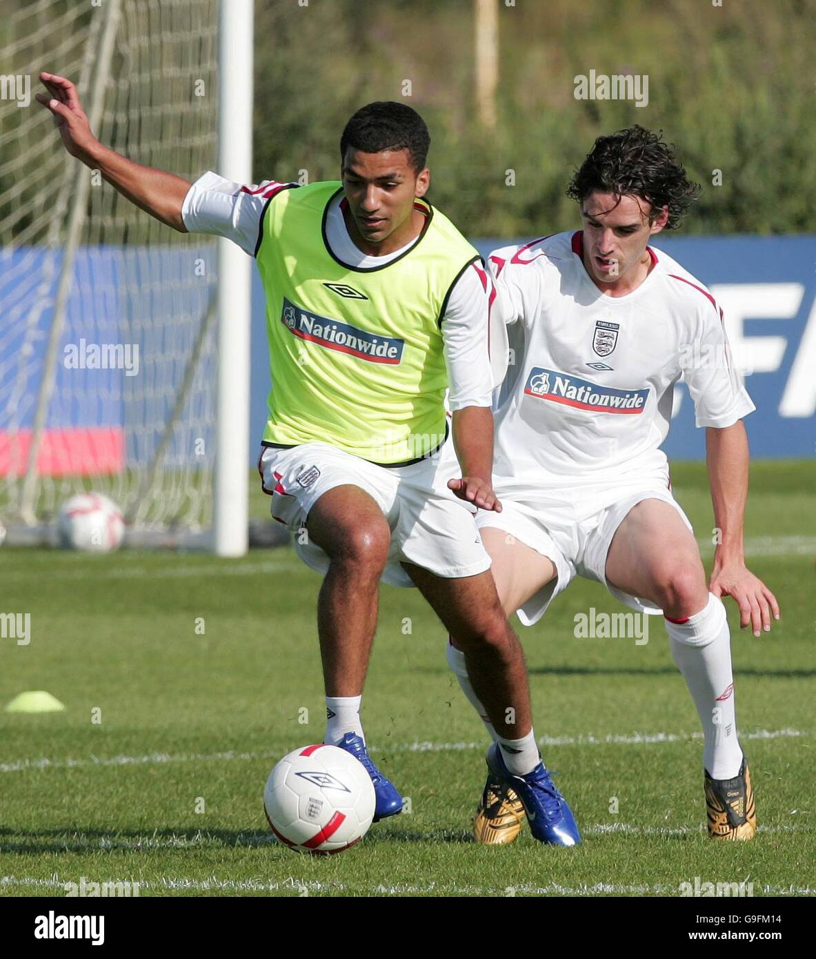Soccer england training session carrington hi-res stock photography and ...
