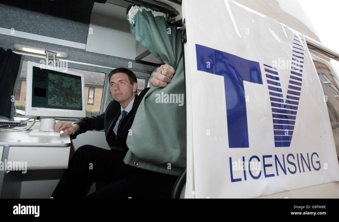 TV Licensing detector van Stock Photo - Alamy