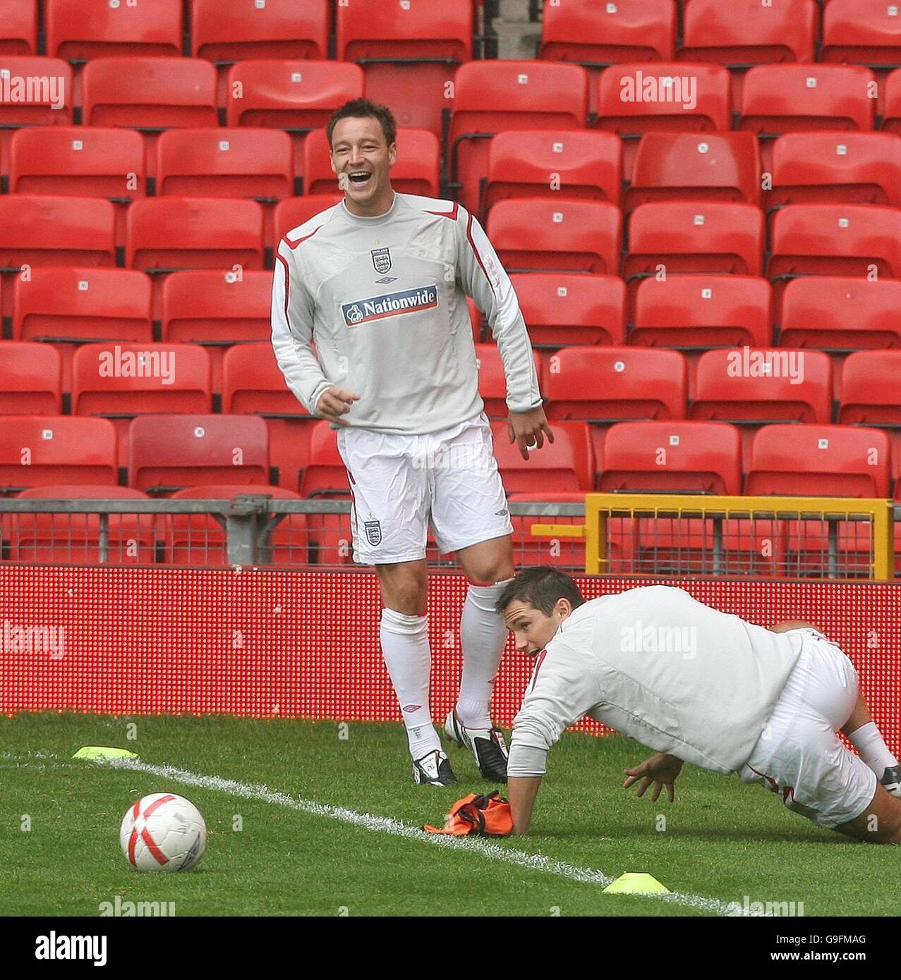 SOCCER - England training session - Old Trafford Stock Photo - Alamy