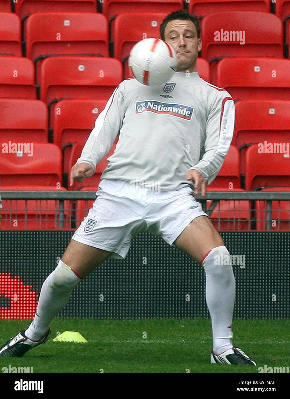 England captain John Terry during a training session at Old Trafford ...