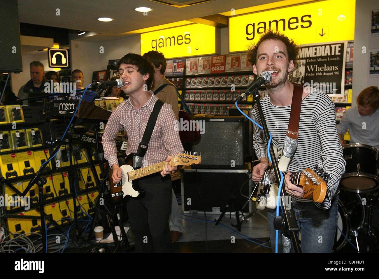 The Immediate performing at HMV in Dublin. Dublin rockers The Immediate ...
