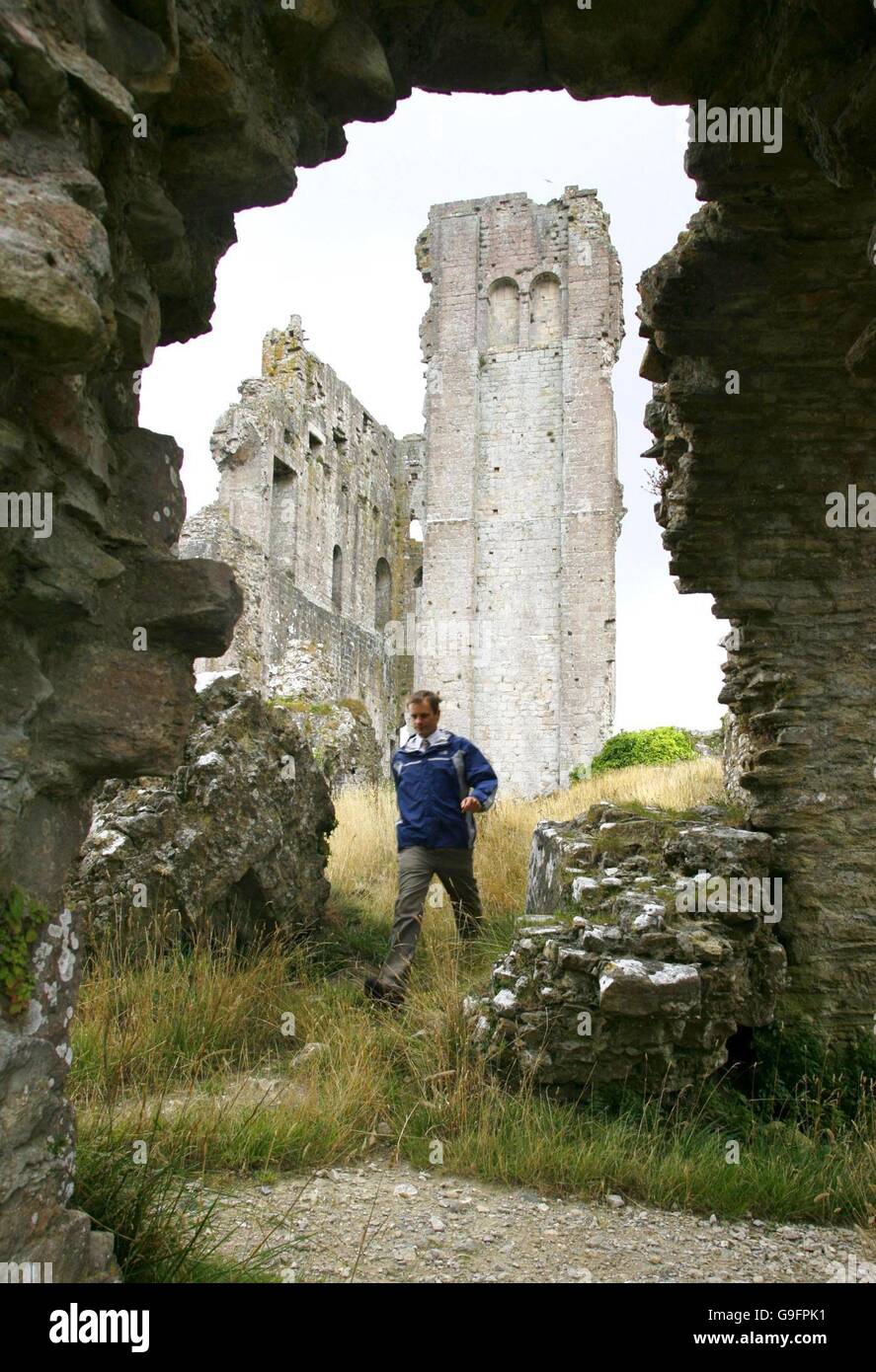 Corfe Castle restoration plans announced Stock Photo - Alamy