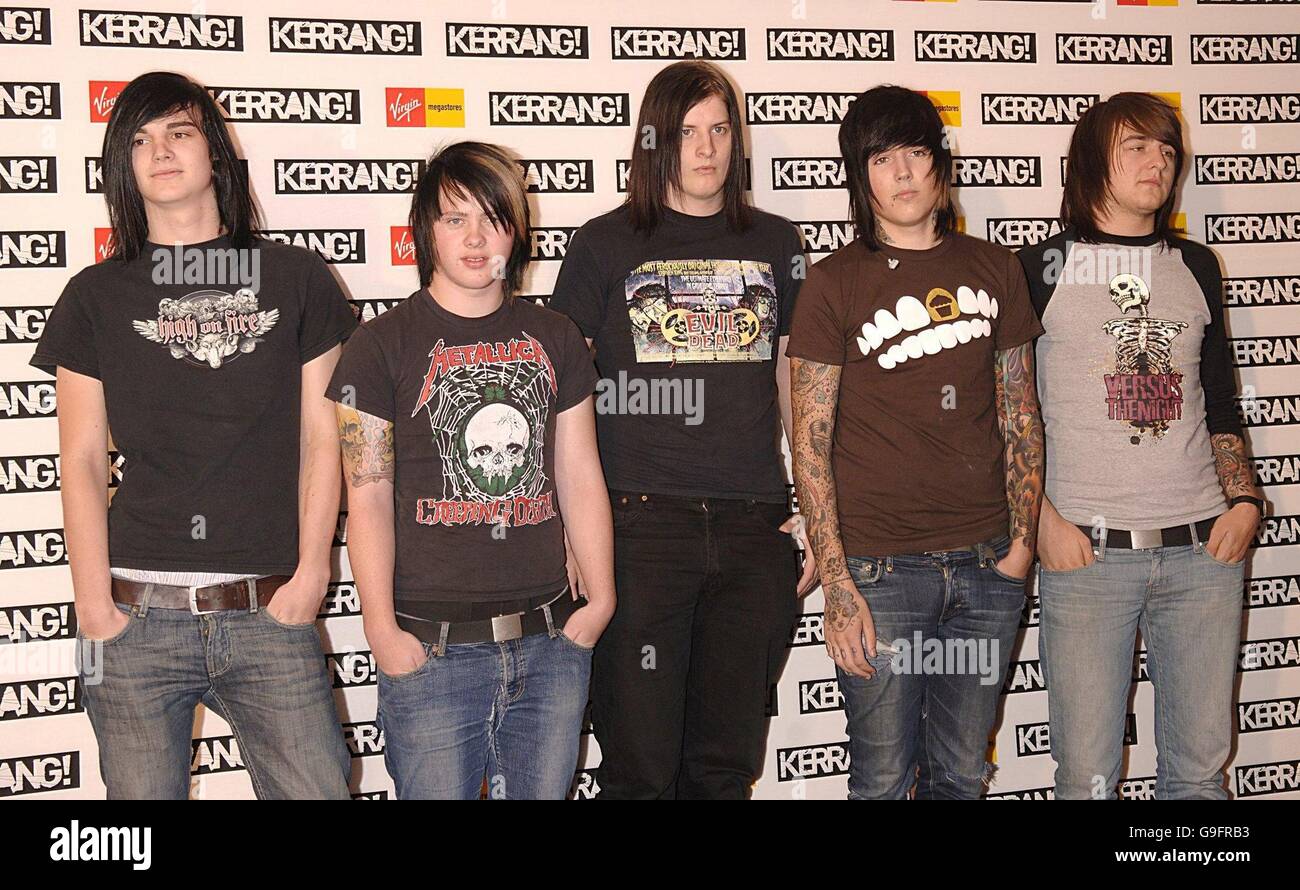Kerrang! Awards. Bring Me The Horizon arrive at the 2006 Kerrang ...