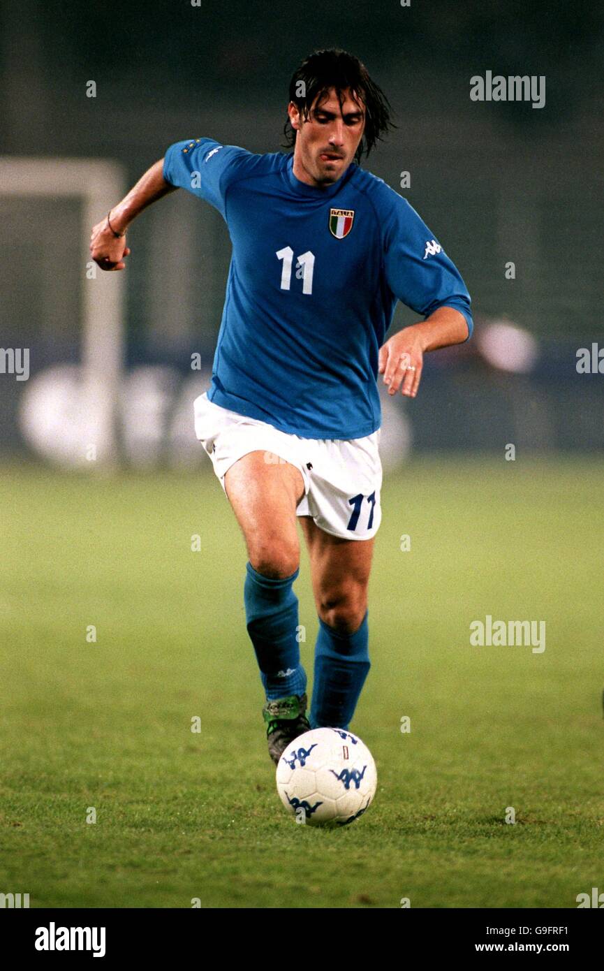 Soccer - Friendly - Italy v England. Italy's Marco Delvecchio Stock ...