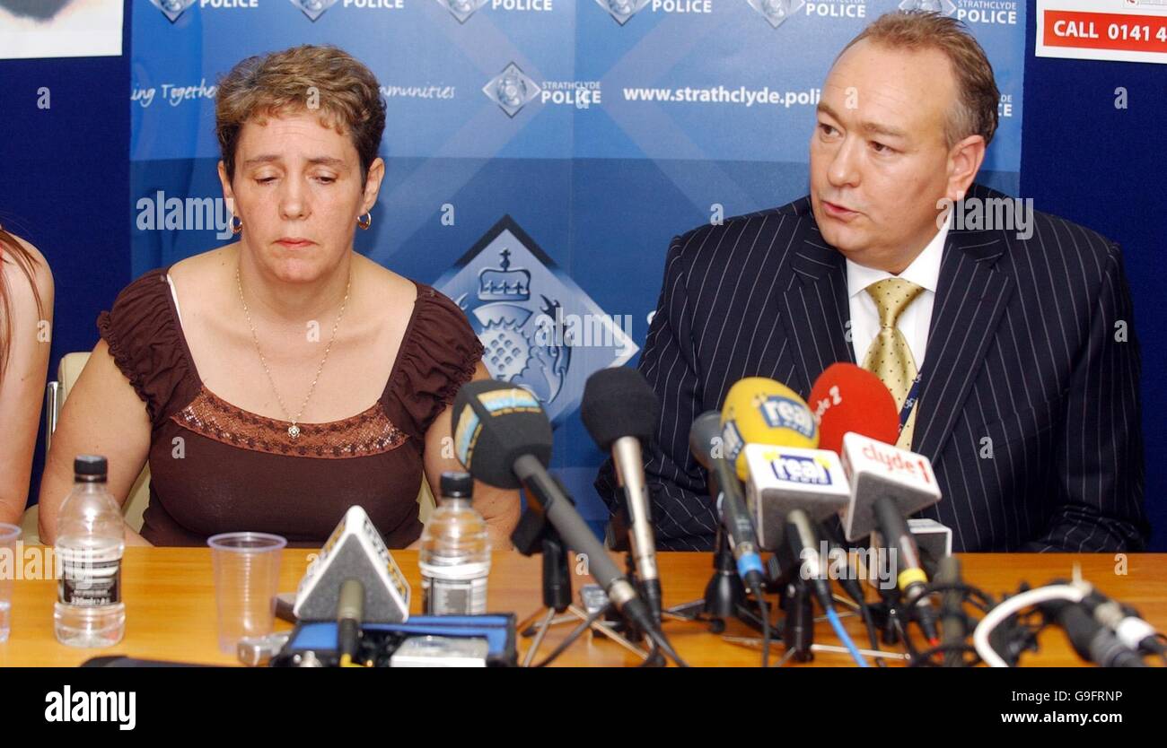 Margaret Glachan and DCI Neil Thomson during a press conference ...