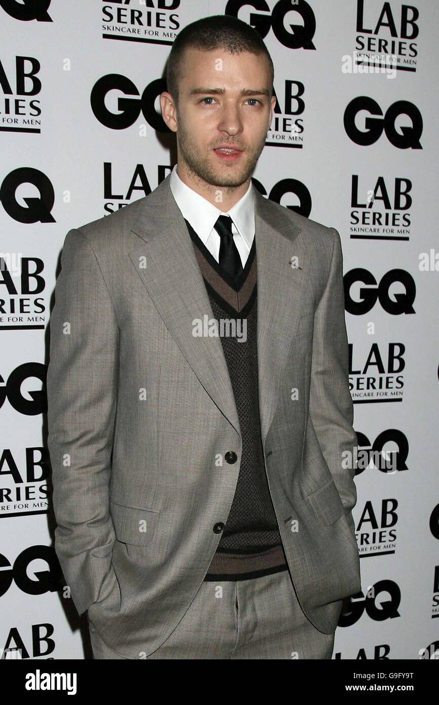 Justin Timberlake arrives for the GQ Men of the Year Awards 2006 at the ...