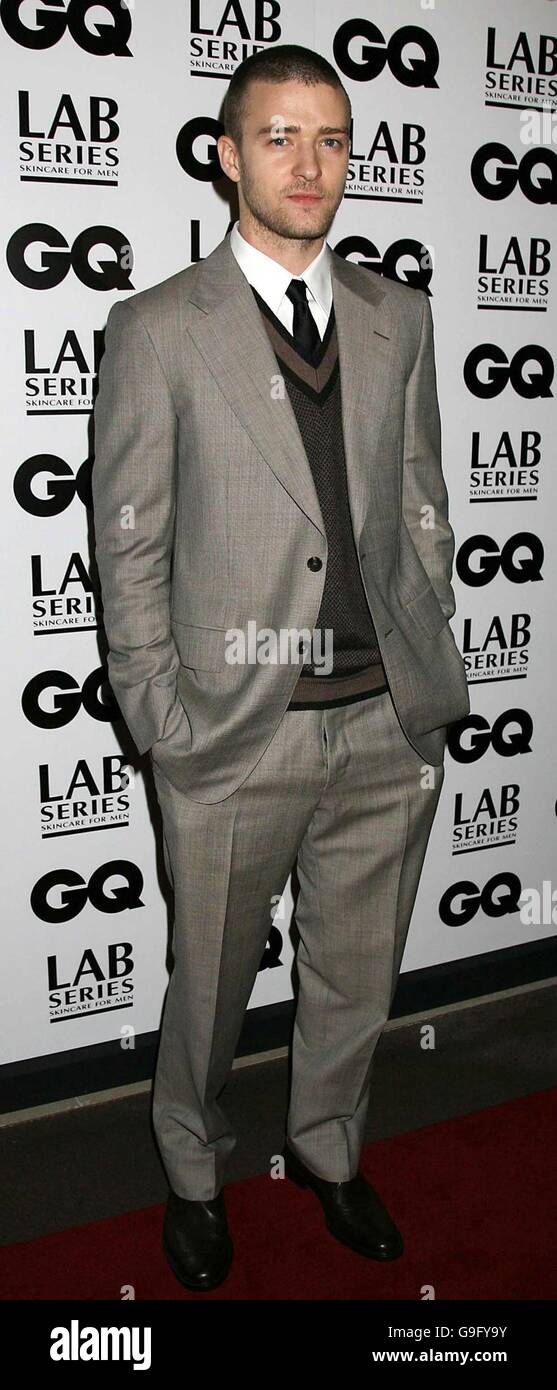 Justin Timberlake arrives for the GQ Men of the Year Awards 2006 at the ...