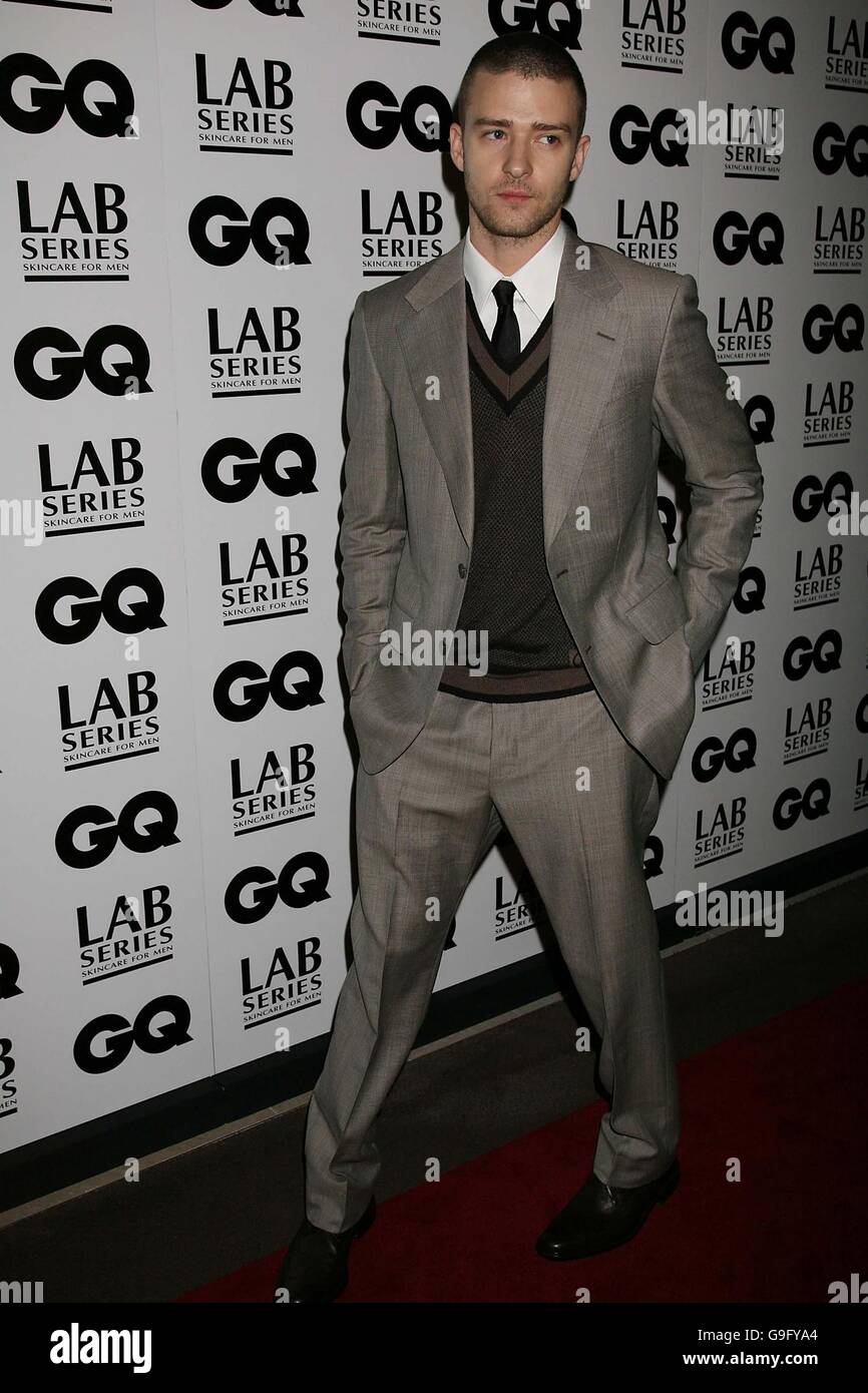 Justin Timberlake arrives for the GQ Men of the Year Awards 2006 at the ...