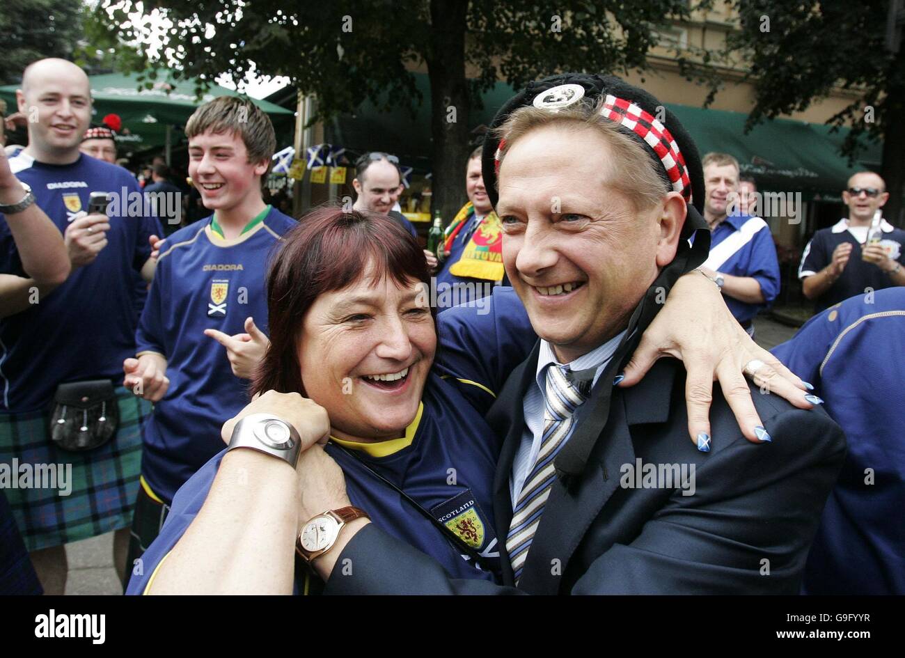Football club owner vladimir romanov meets scotland fans in kaunas hi ...