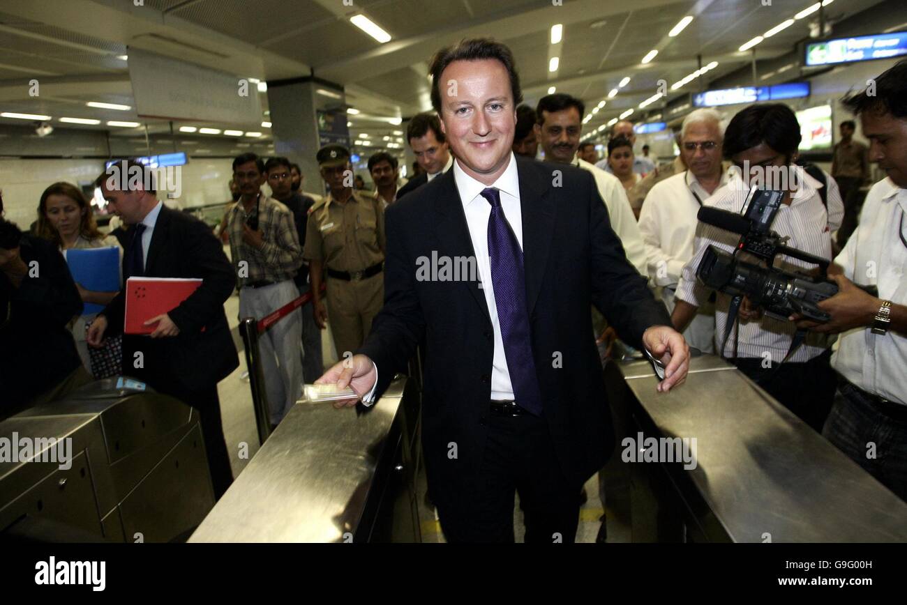 David Cameron on India visit Stock Photo - Alamy