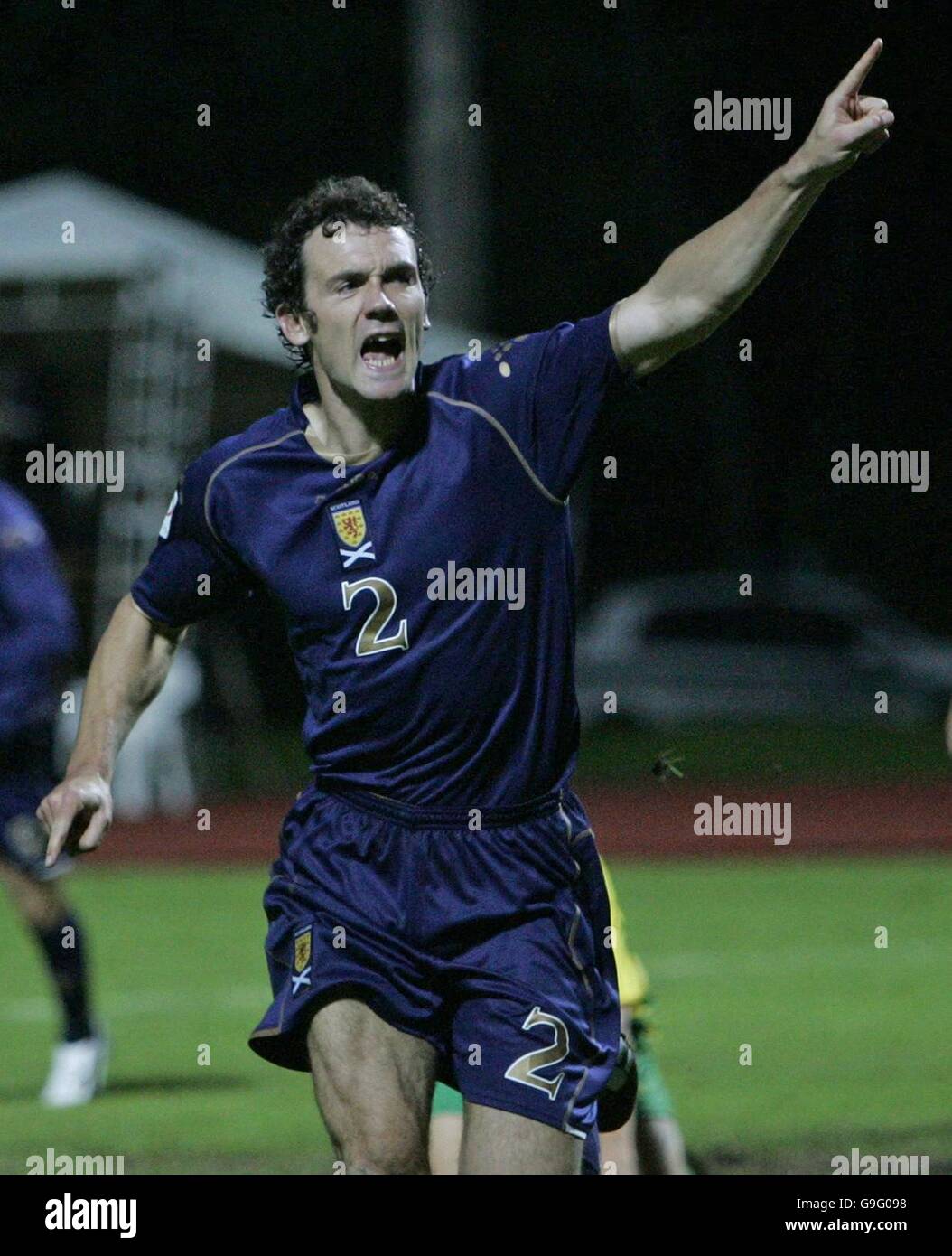 Scotland's Christian Dailly celebrates scoring against Lithuania during ...